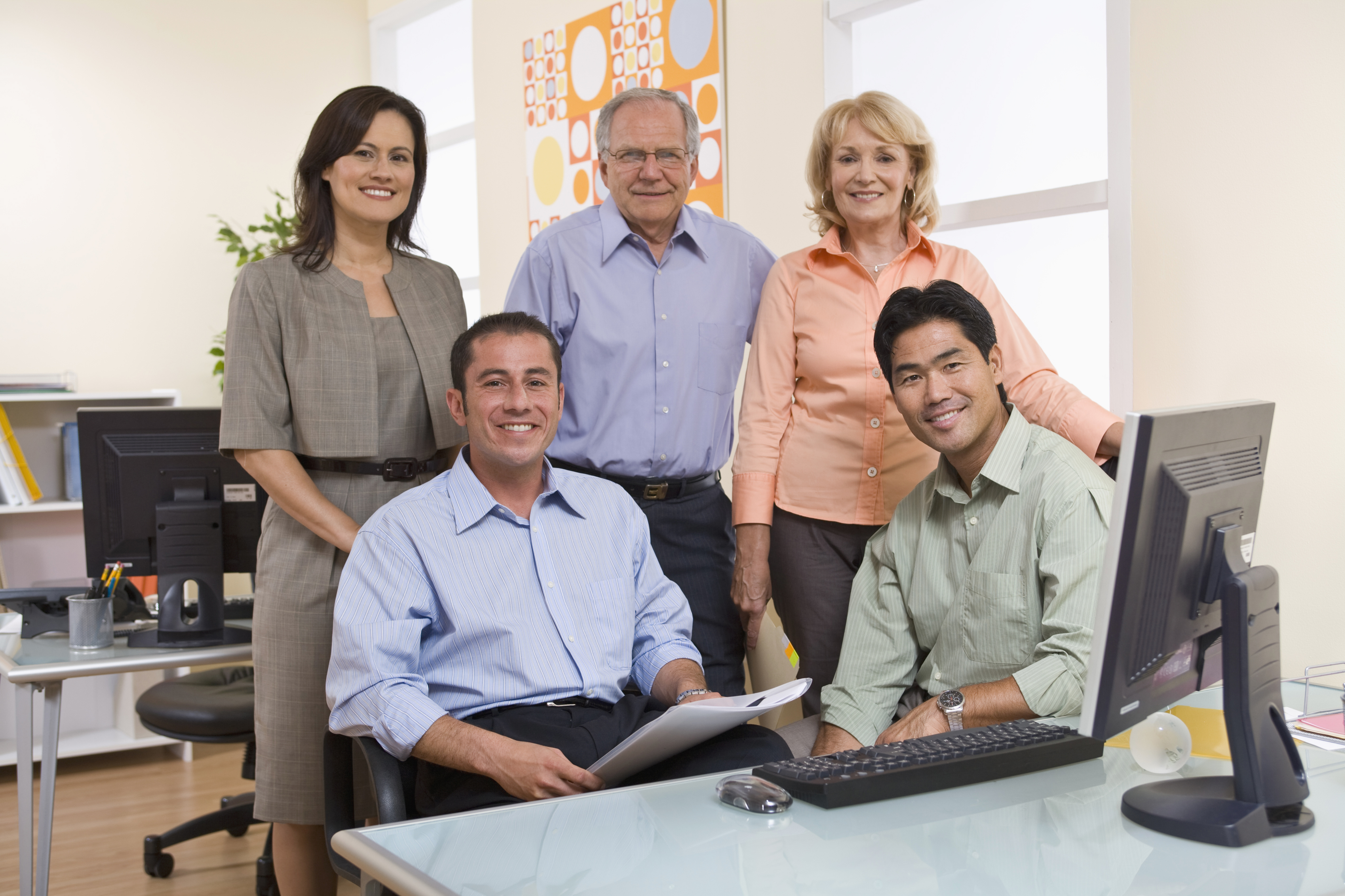 Co workers In Office